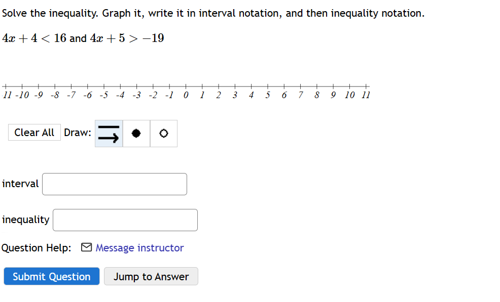 Solved Solve the inequality. Graph it, ﻿write it in interval | Chegg.com