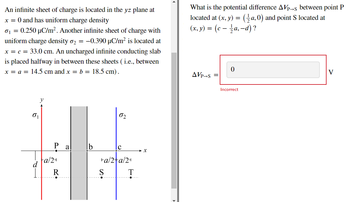Solved What is the potential difference ΔVP→S ﻿between point | Chegg.com