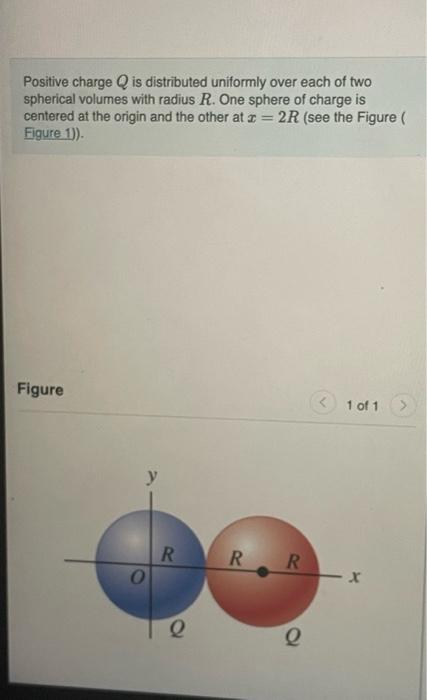 Solved Positive charge Q is distributed uniformly over each | Chegg.com
