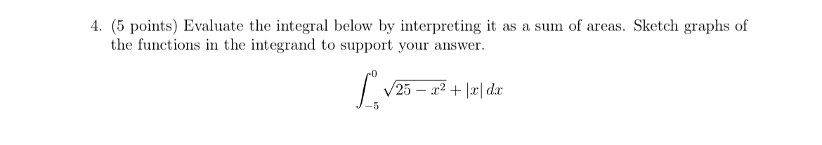Solved (5 ﻿points) ﻿Evaluate the integral below by | Chegg.com