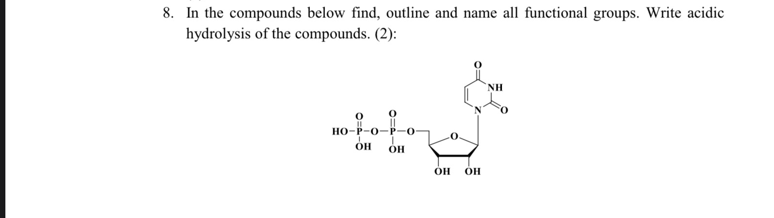 Solved In the compounds below find, outline and name all | Chegg.com