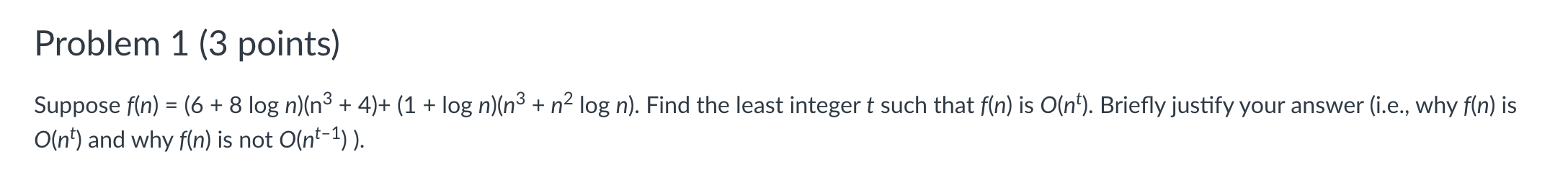 Solved Problem 1 (3 ﻿points)Suppose | Chegg.com