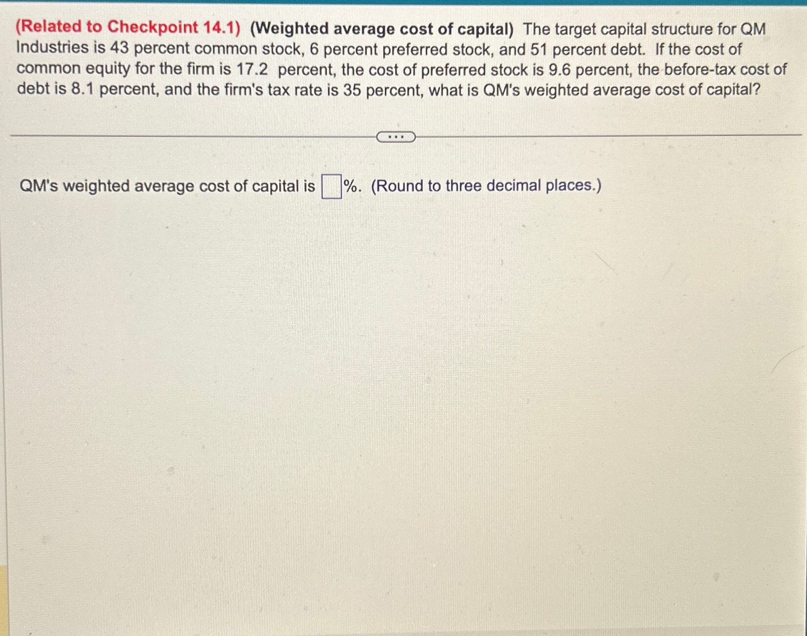Solved (Related to Checkpoint 14.1) (Weighted average cost | Chegg.com