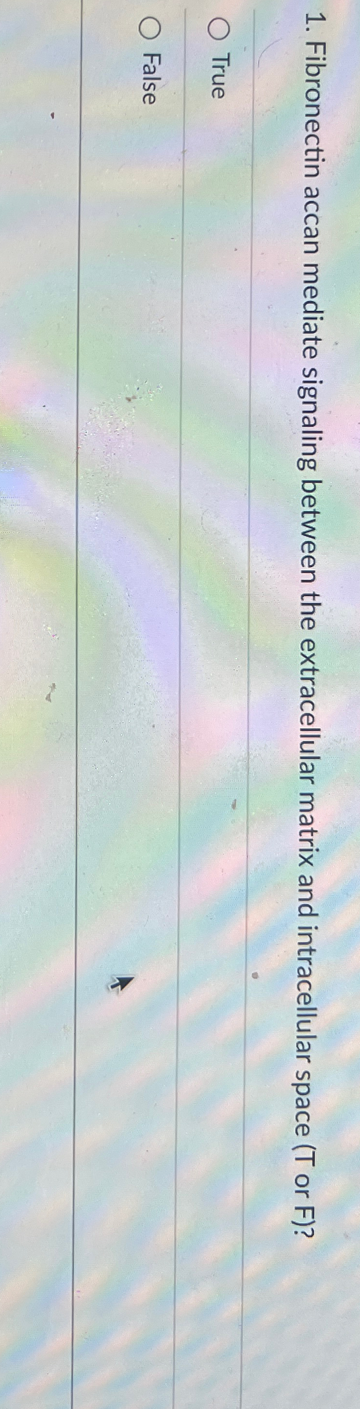 Solved Fibronectin Accan Mediate Signaling Between The