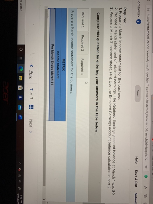 Solved Homework Saved Help Save & Exit Submi Problem 2-7A | Chegg.com