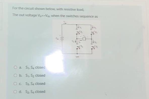 [Solved]: For the circuit below, the Vrms output voltage c