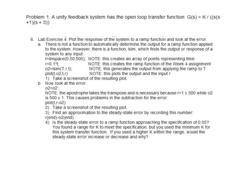 Problem 1: A unity feedback system has the open loop | Chegg.com