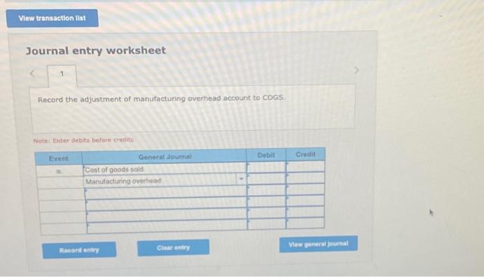 Solved Exercise 3-8 (Algo) Applying Overhead; Journal | Chegg.com