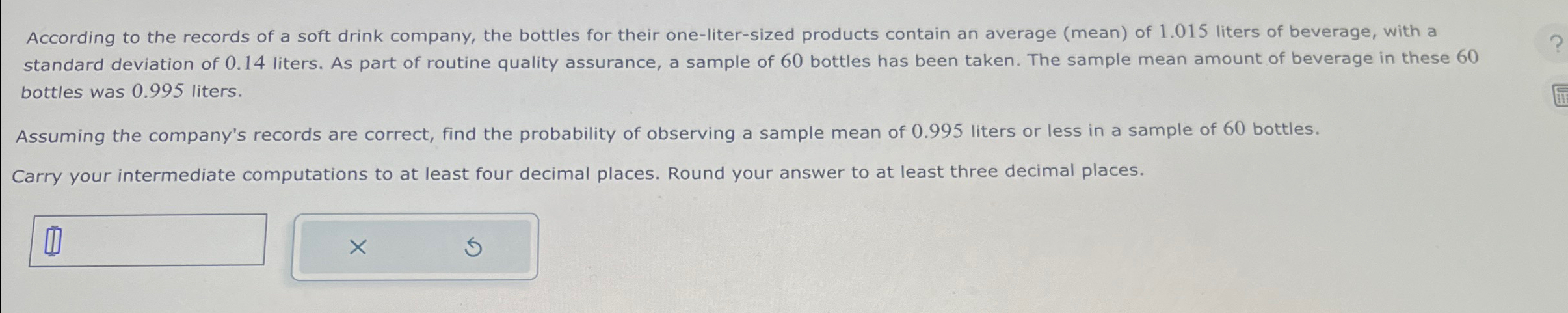Solved According to the records of a soft drink company, the | Chegg.com