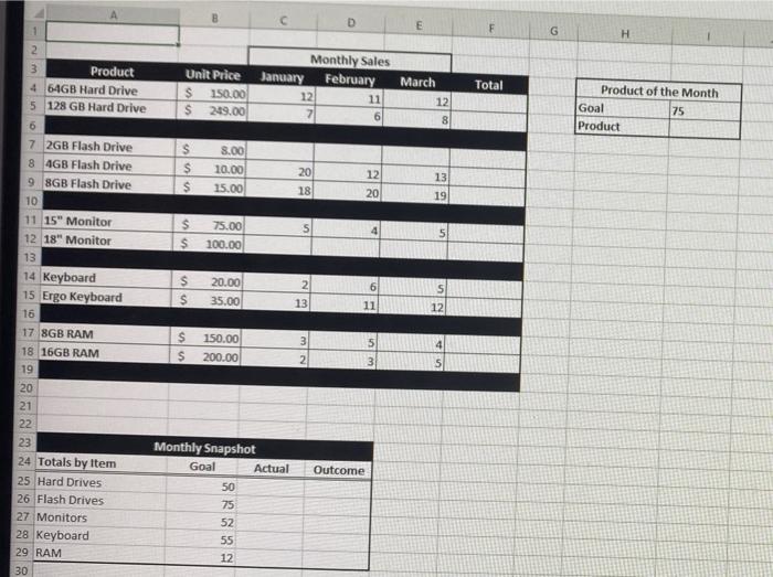 Solved Step Instructions Points Possible 1 Start Excel | Chegg.com