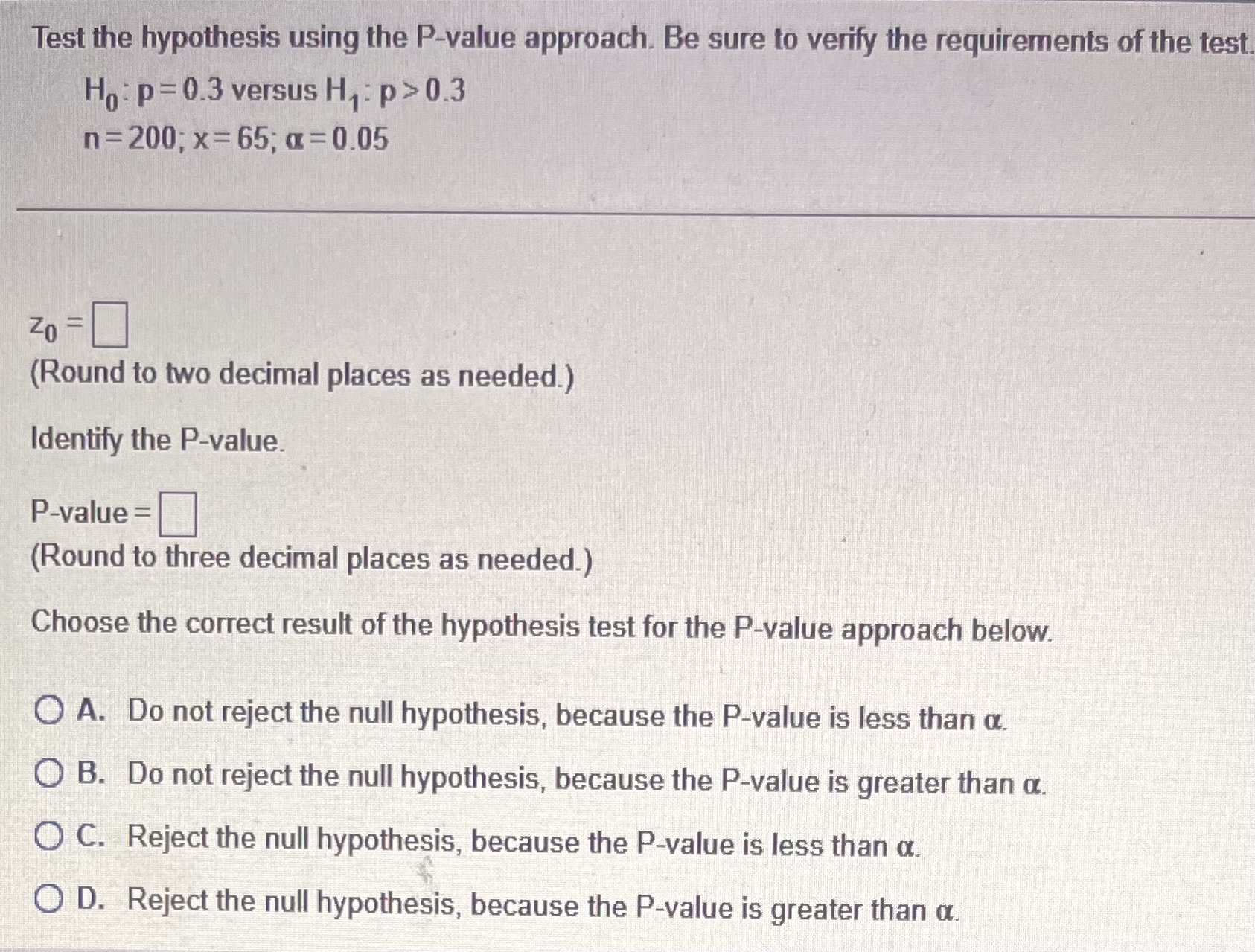 Solved Test the hypothesis using the P-value approach. Be | Chegg.com