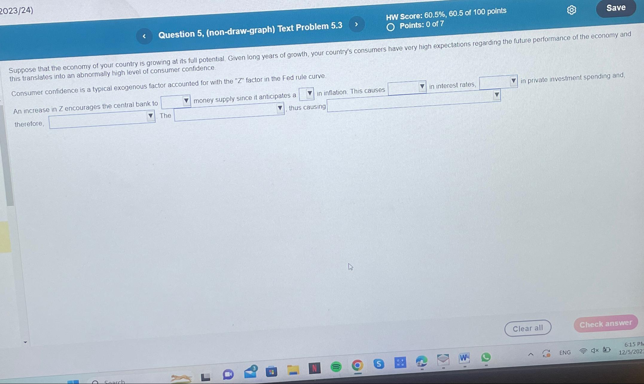 202324Question 5, (non-draw-graph) ﻿Text Problem | Chegg.com