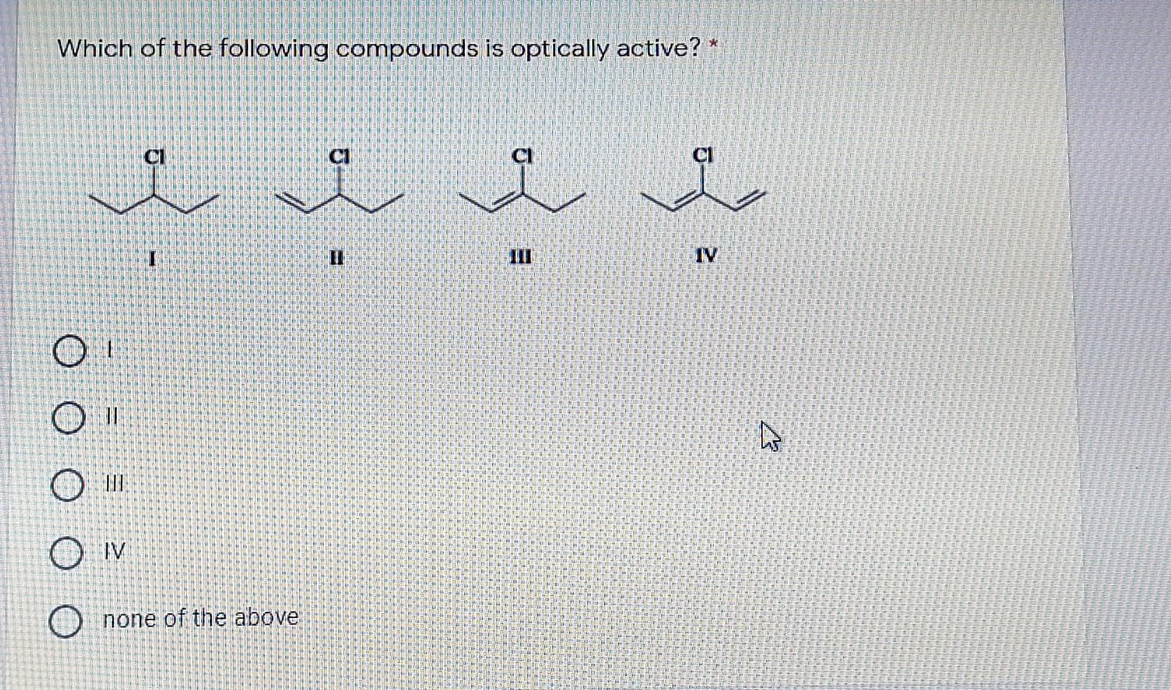 Solved Which of the following compounds is optically active? | Chegg.com