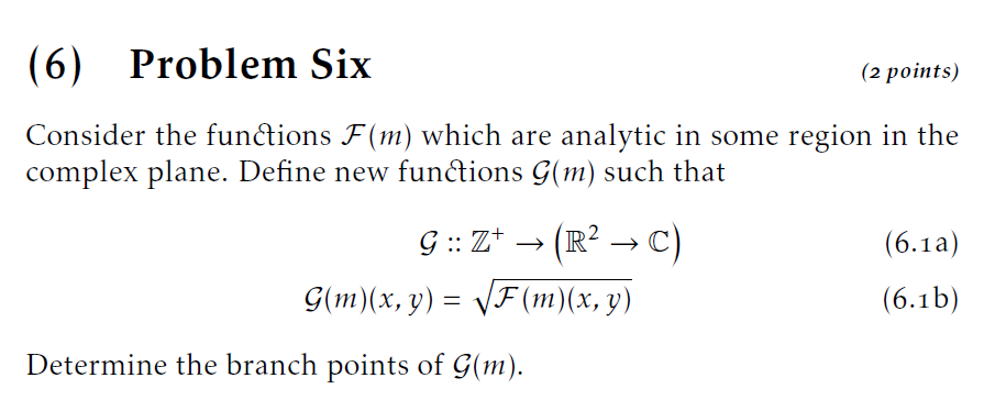 Solved (6) ﻿Problem Six(2 ﻿points)Consider the functions | Chegg.com