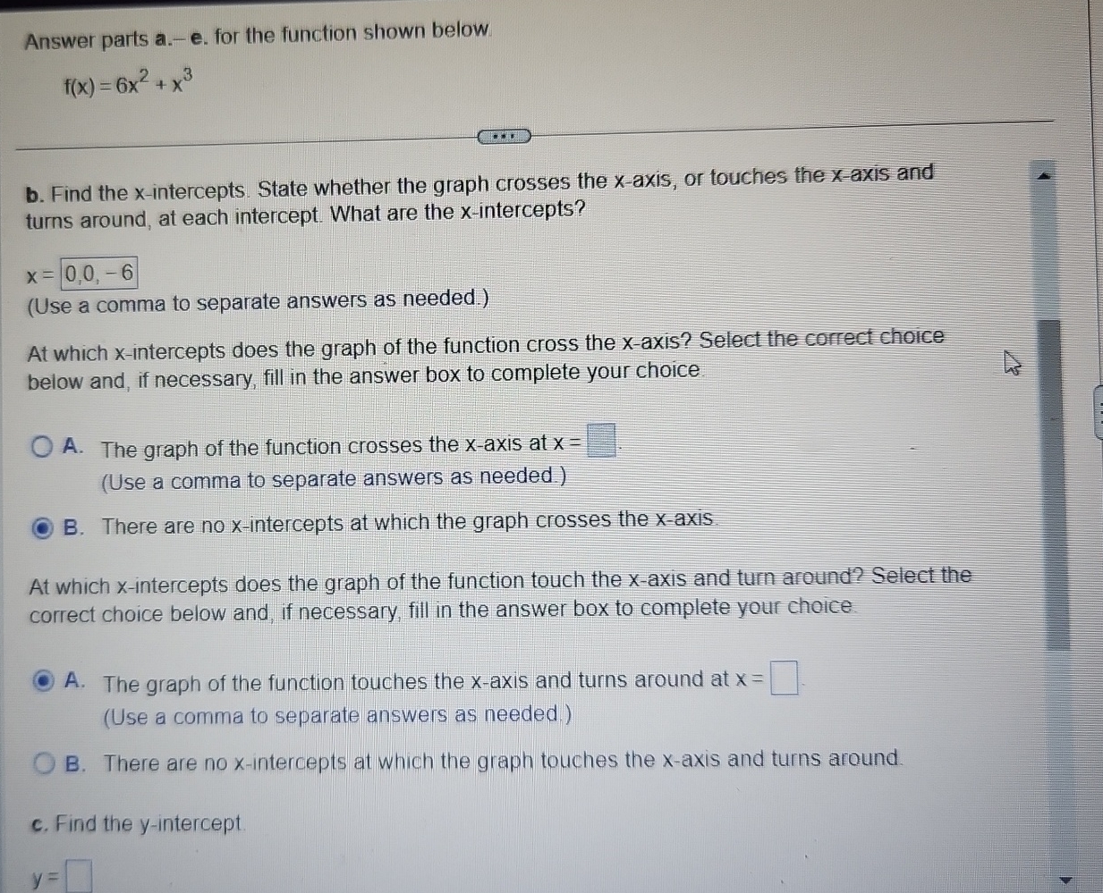 Solved Answer parts a.- ﻿e. ﻿for the function shown | Chegg.com