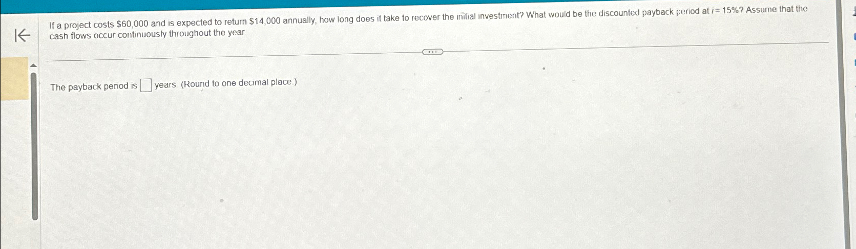 Solved cash flows occur continuously throughout the yearThe | Chegg.com