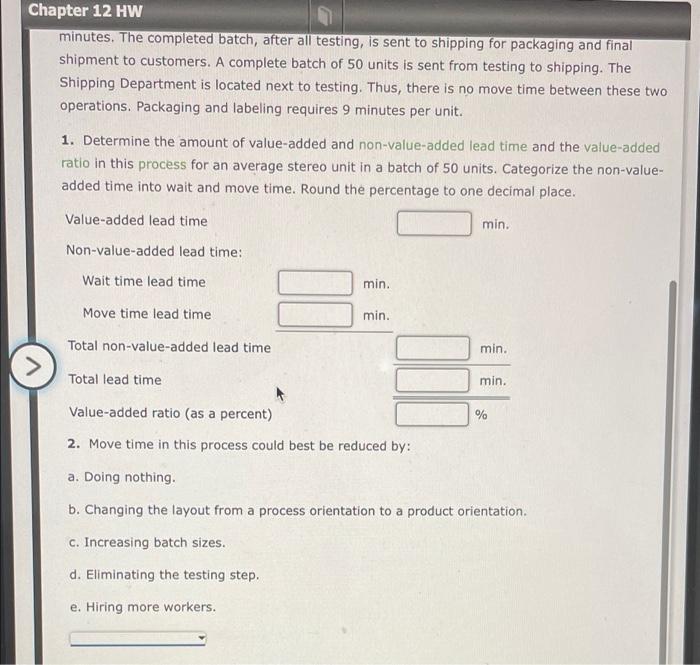 Solved Lead Time Sound Tek Inc. manufactures electronic | Chegg.com