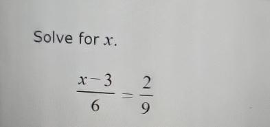 Solved Solve for x.x-36=29 | Chegg.com