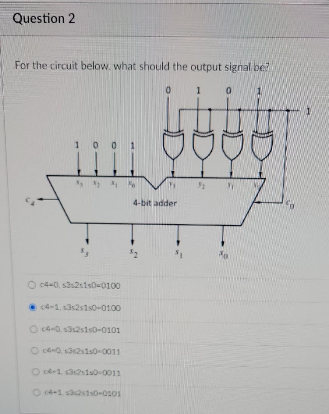 Solved For the circuit below, what should the output signal | Chegg.com