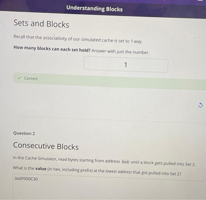 Solved Understanding Blocks Sets and Blocks Recall that the | Chegg.com