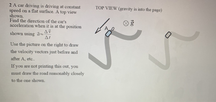 Solved 2 A car driving is driving at constant speed on a | Chegg.com