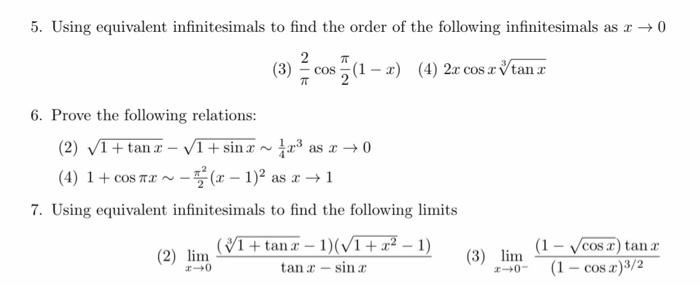 Solved How to calculate the infinitesimal wit cosinus , | Chegg.com