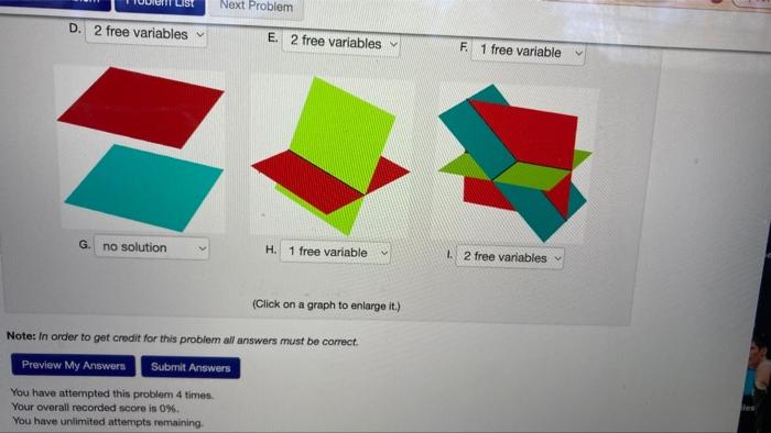 Solved 6.2 Linear Systems 3 Variables: Problem 4 (1 point) | Chegg.com
