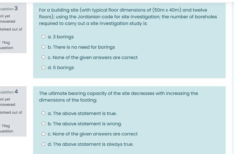 Solved uestion 3 ot yet nswered arked out of For a building | Chegg.com