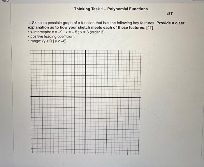 Solved 2. Create a quintic polynomial such that it has the | Chegg.com