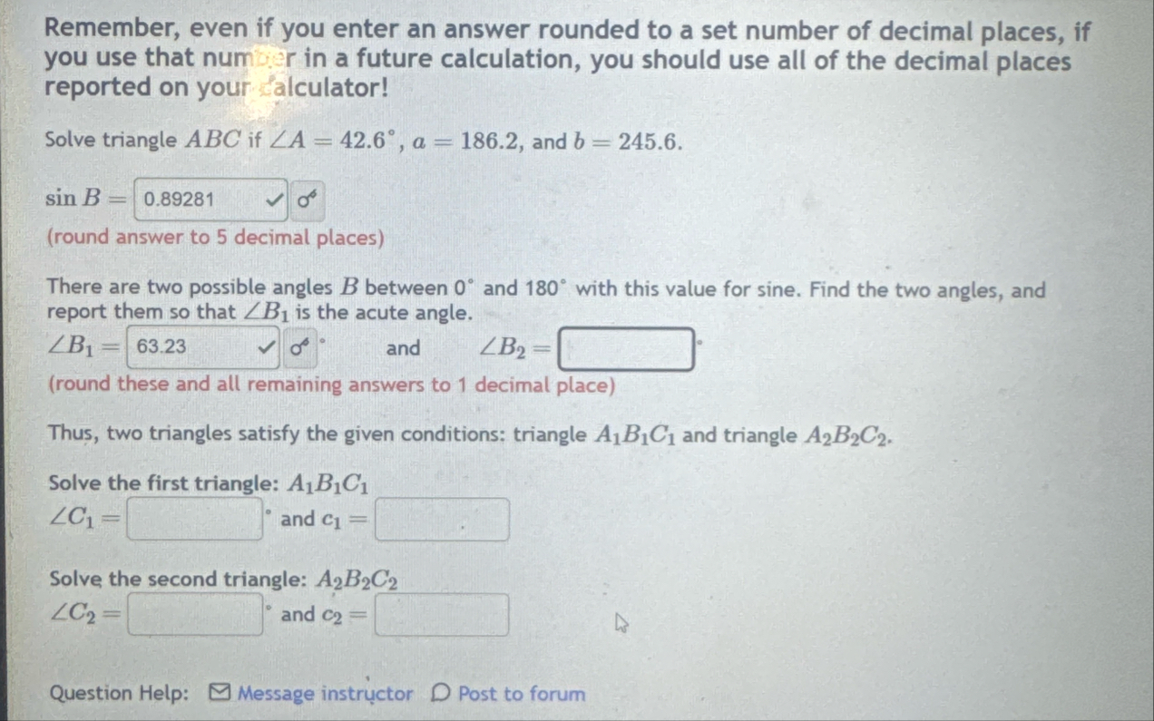 Solved Remember, even if you enter an answer rounded to a | Chegg.com