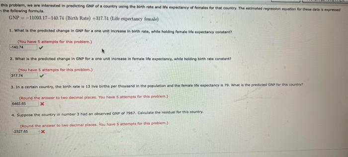 Solved this problem, we are interested in predicting GNP of | Chegg.com