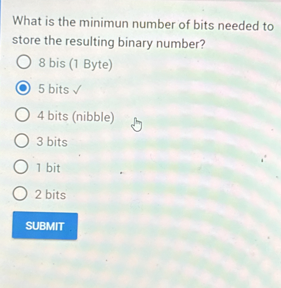 Solved What is the minimun number of bits needed tostore the | Chegg.com