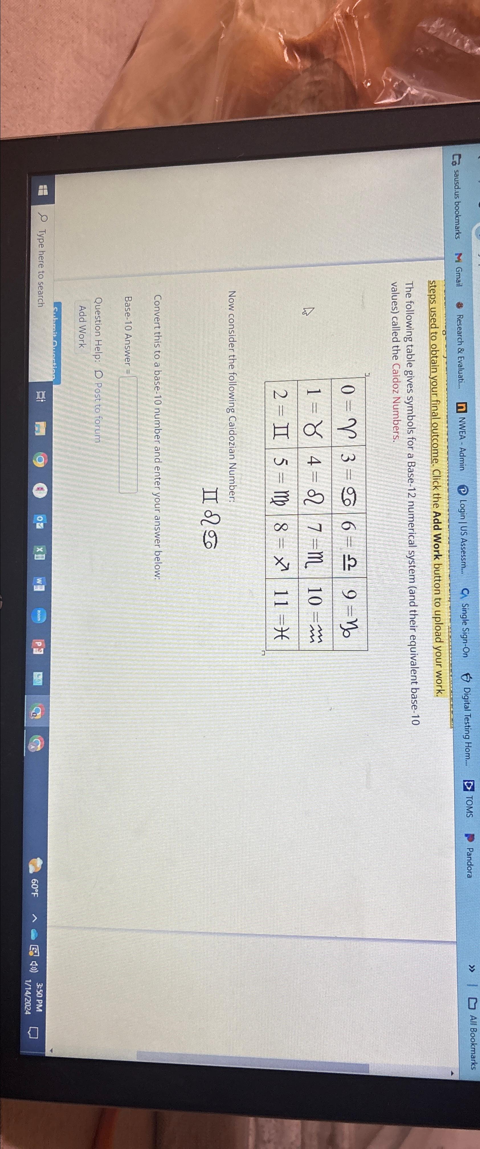 Solved Sausd.us bookmarks M GmailResearch & EvaluatNWEA - | Chegg.com