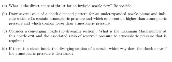 Solved (a) What is the direct cause of thrust for an | Chegg.com