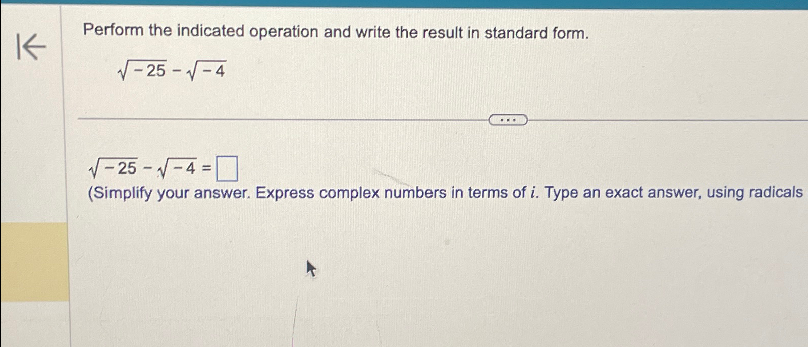 Solved Perform the indicated operation and write the result | Chegg.com