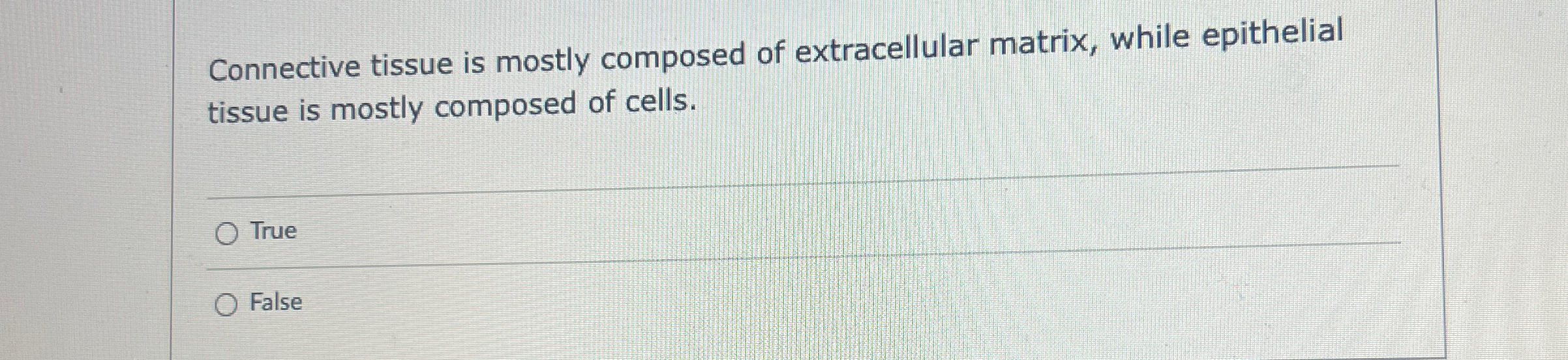 Solved Connective tissue is mostly composed of extracellular | Chegg.com
