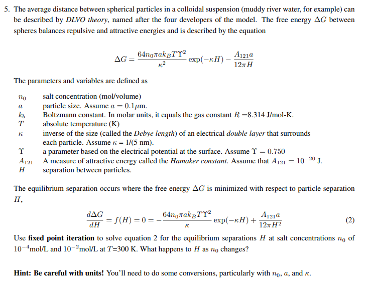 Solved The average distance between spherical particles in a | Chegg.com
