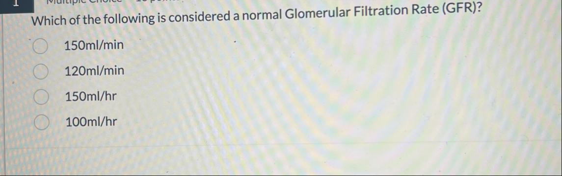 Solved Which of the following is considered a normal | Chegg.com