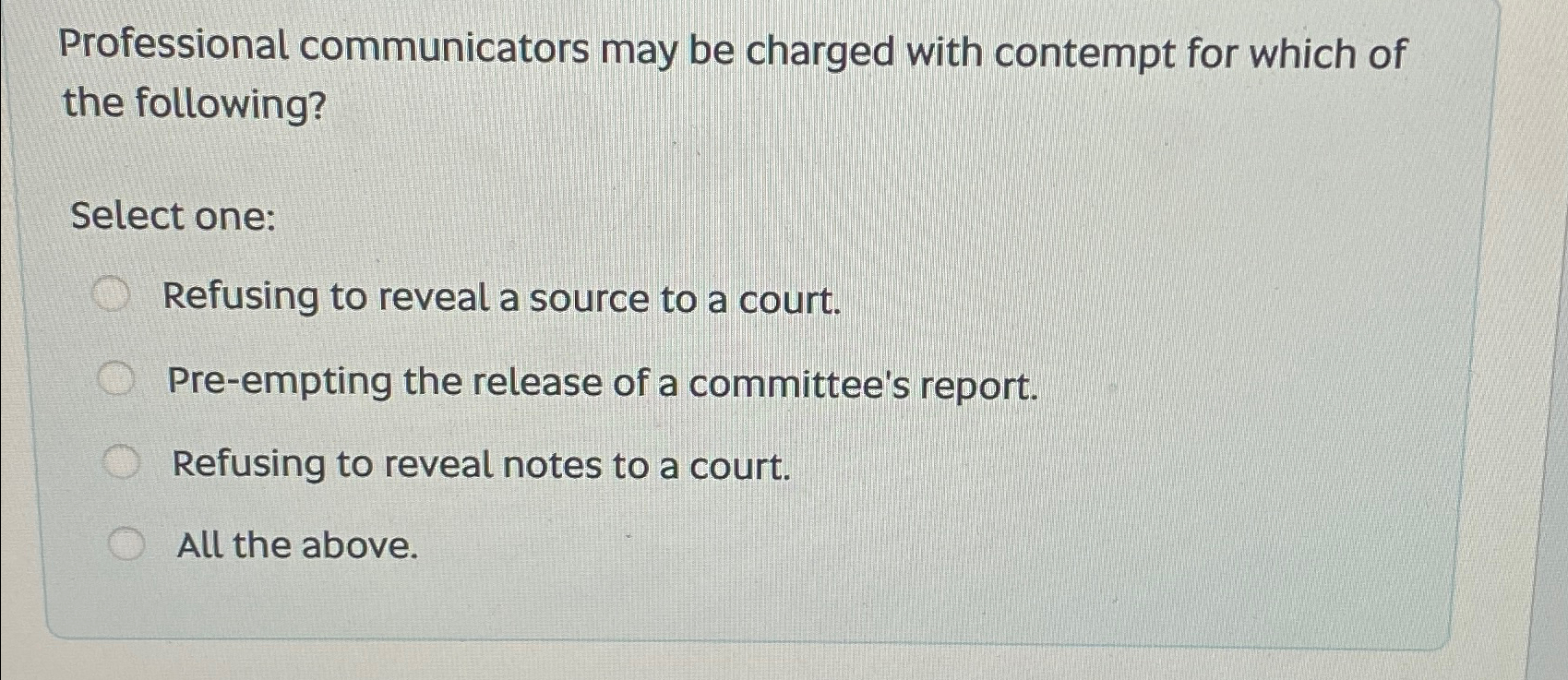 Solved Professional communicators may be charged with | Chegg.com