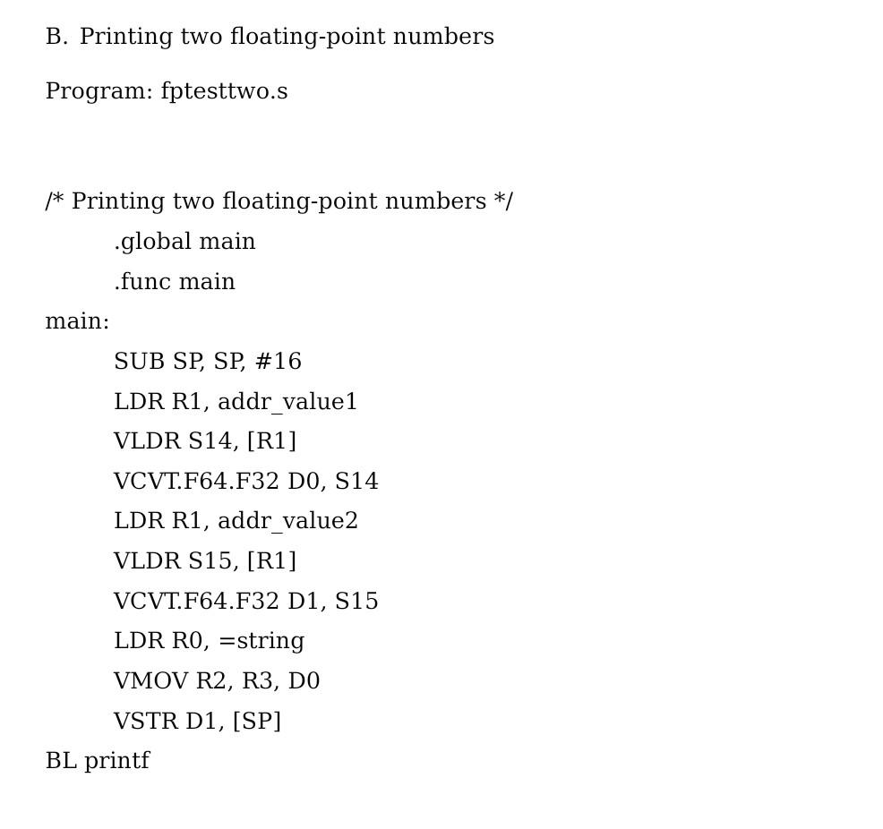 Solved Please Write Show And Explain Code In Arm Assembly