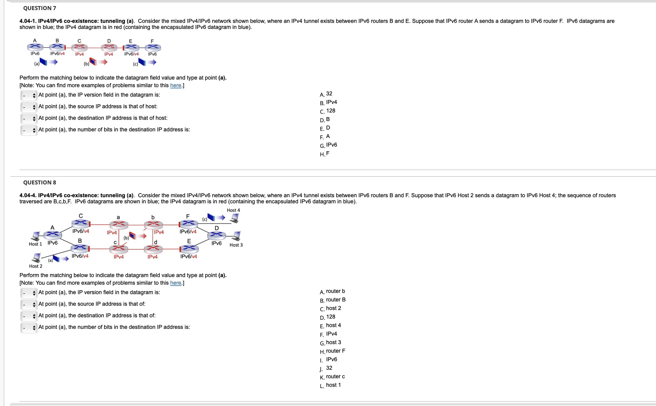 Solved QUESTION 7shown in blue; the IPv4 ﻿datagram is in red | Chegg.com