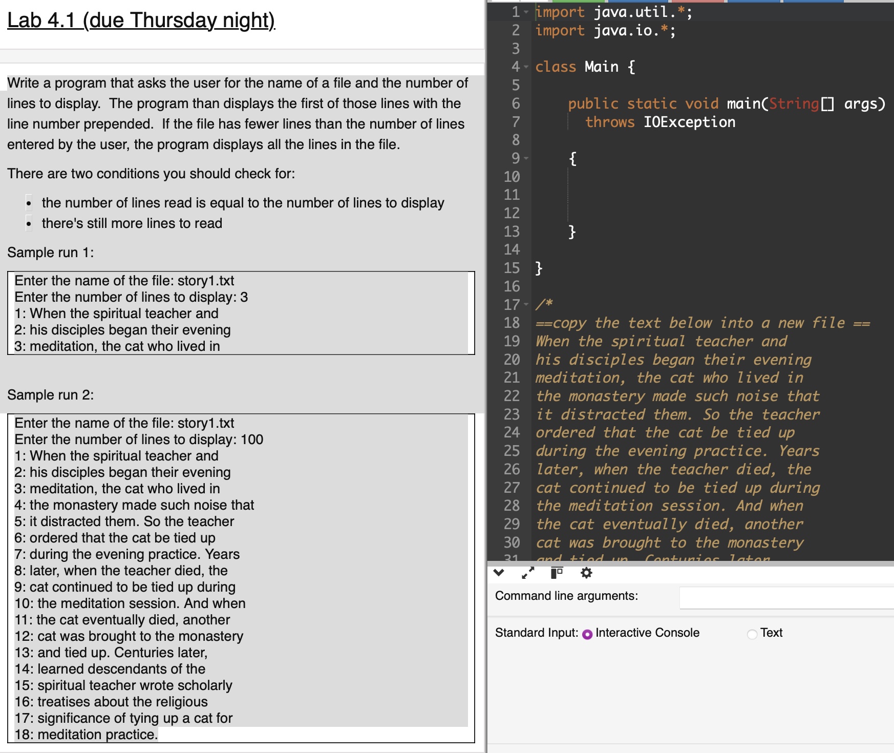Solved No AI and use java, Write a program that asks the | Chegg.com