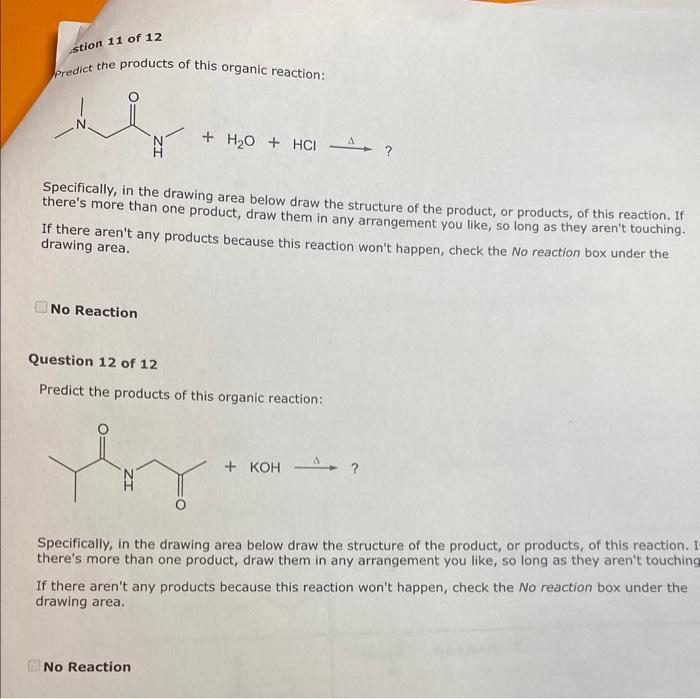 Solved predict the products of this organic reaction: | Chegg.com