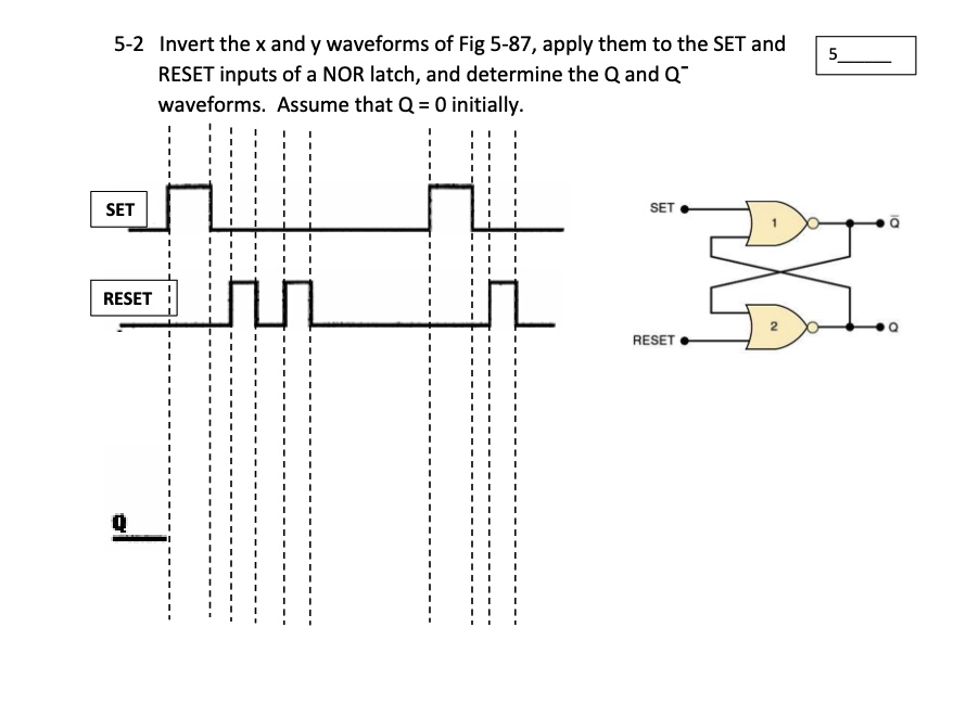 Solved 5 2 invert The x and y waveforms Of