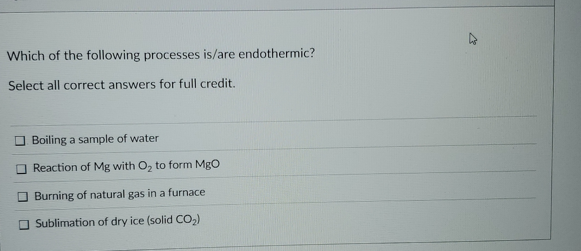 Solved Which of the following processes is/are | Chegg.com
