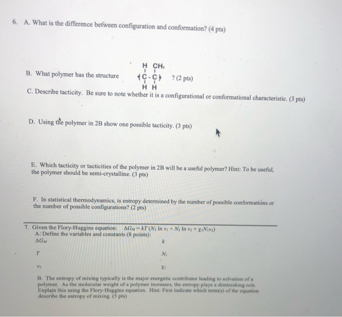Solved 6. A. What is the difference between configuration | Chegg.com