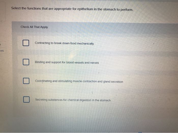 Solved Select The Functions That Are Appropriate For