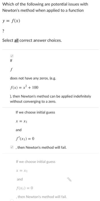 Solved Which of the following are potential issues with | Chegg.com