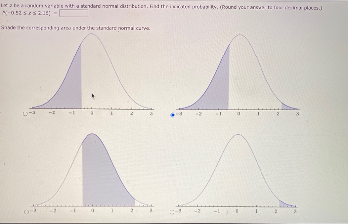 Solved Let z be a random variable with a standard normal | Chegg.com