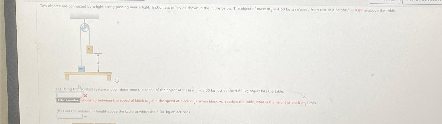 Solved (a) ﻿Using the Isolated system model, determine the | Chegg.com
